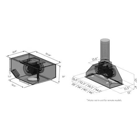 ZLINE 695-RS-28 280 - 900 CFM 28 Inch Wide Insert Range Hood | Ferguson ...