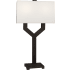 Robert Abbey Z820 Valerie 2 Light 34" Tall Buffet Table Lamp with White Fabric Shade | Build.com