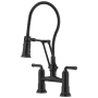 Brizo 62174LF-PN Rook 1.8 GPM Bridge Kitchen Faucet with Articulating ...