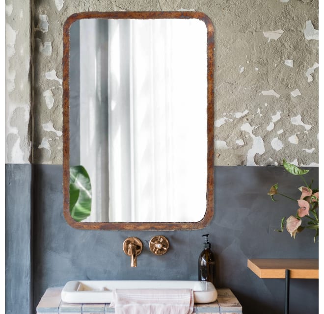 Bathroom Mirror Rust – Rispa