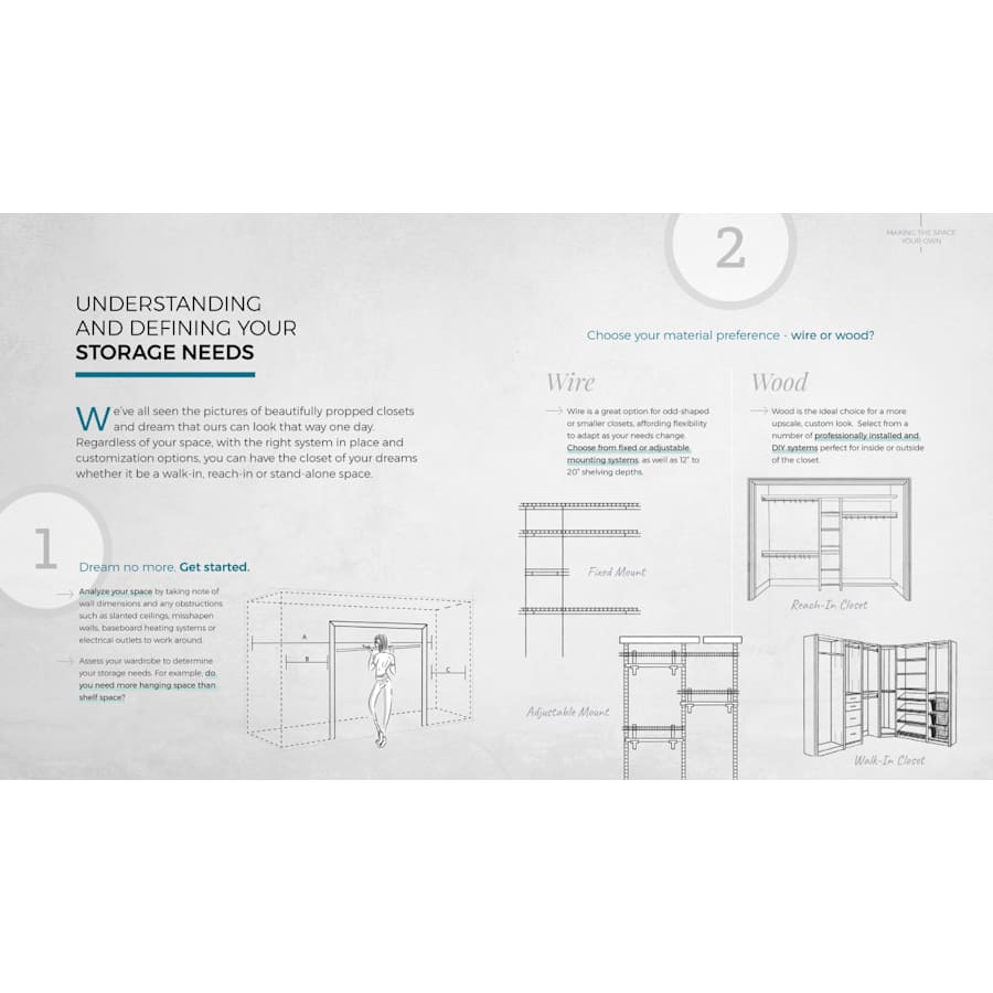 custom closet dimensions