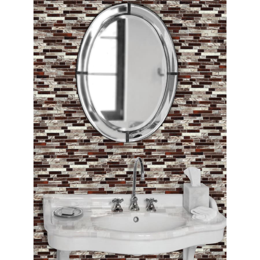 Daltile TE221RANDMS1P Tiger Eye Random Linear Mosaic Build