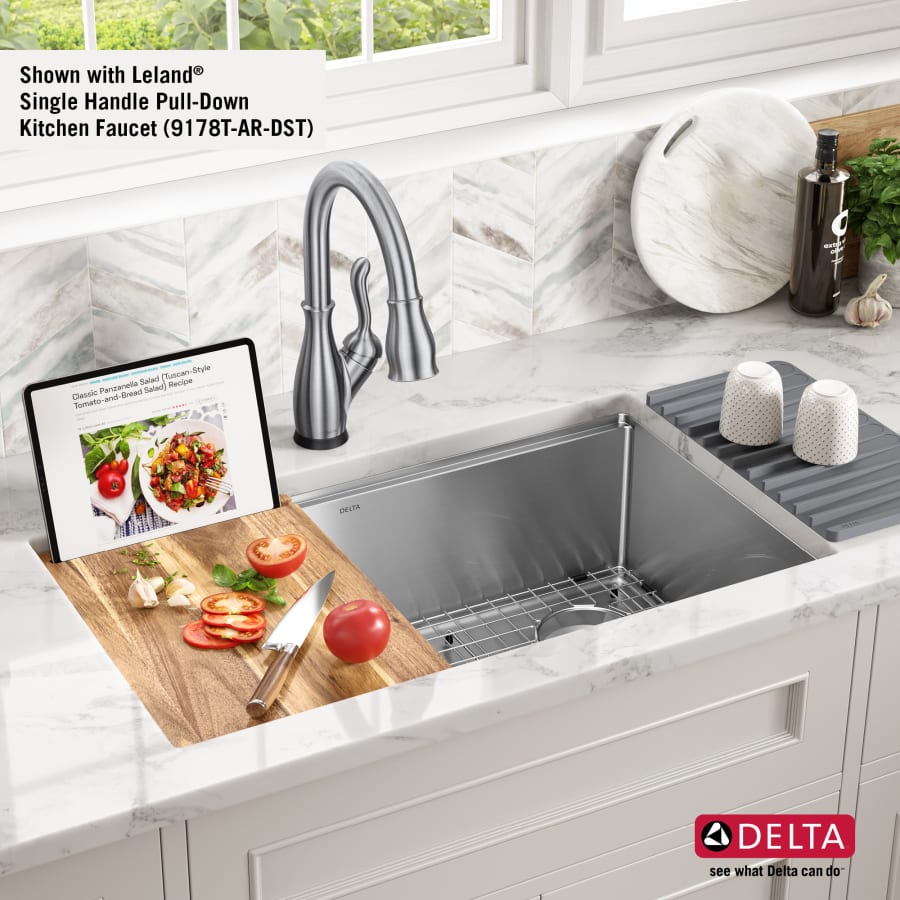 Delta 95B932 32S SS Lorelai 32 Workstation Kitchen Sink Build