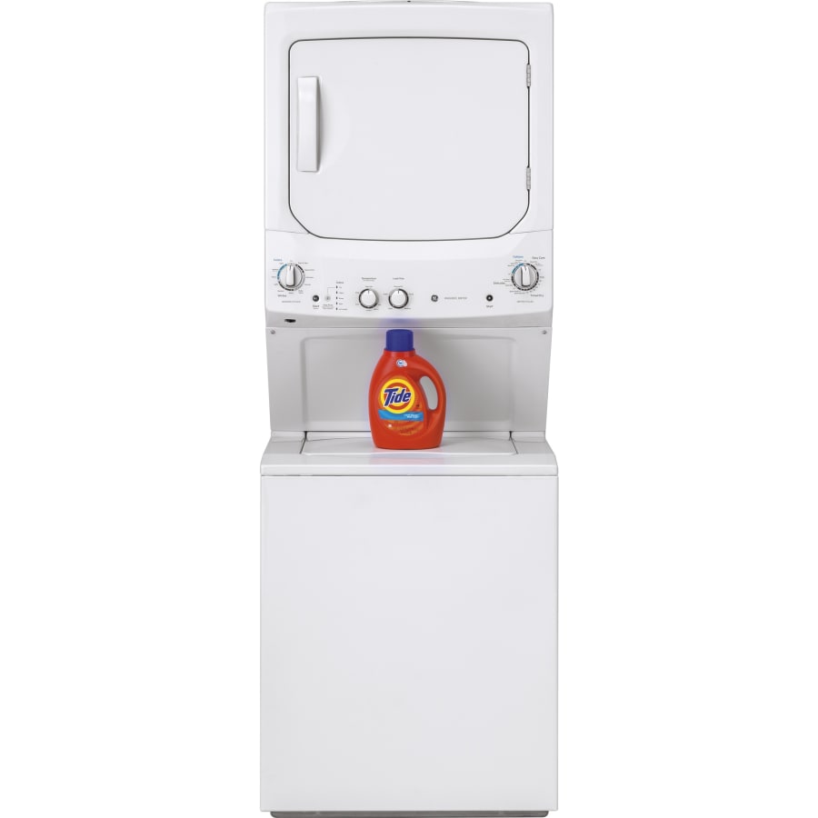 GE GUD27ESSMWW 27 Inch Wide Laundry Center with 3.8 Cu. Build