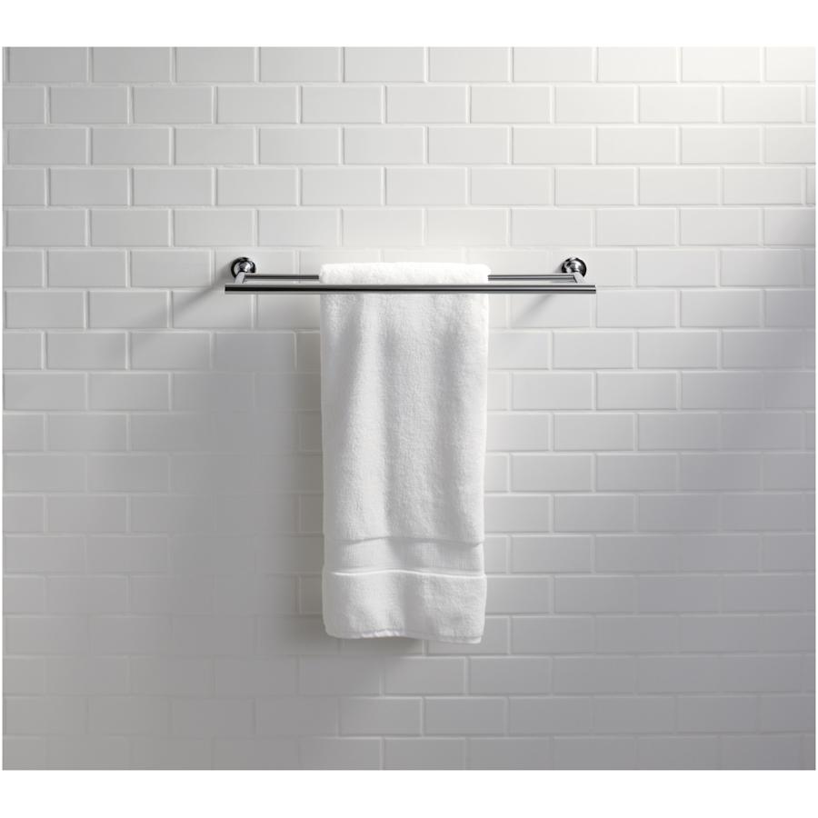 double towel kohler purist towel rack ARTIFACTS 24' DOUBLE TOWEL BAR
