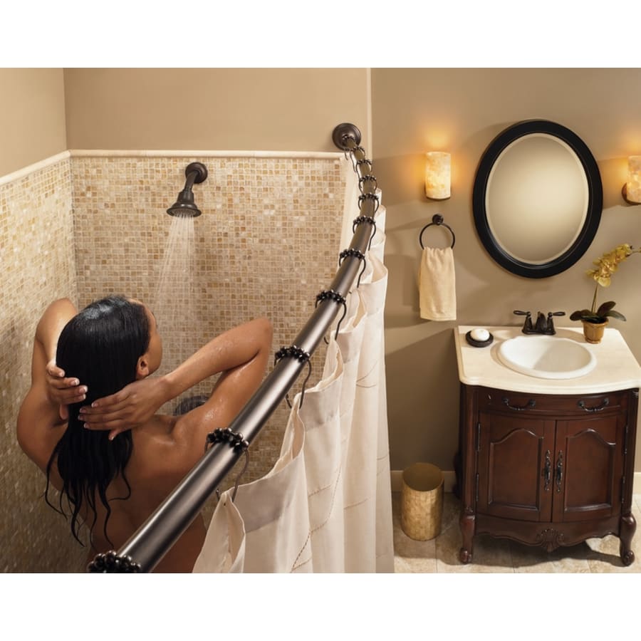 Moen DN2160BN 54 72 Adjustable Curved Shower Curtain Build