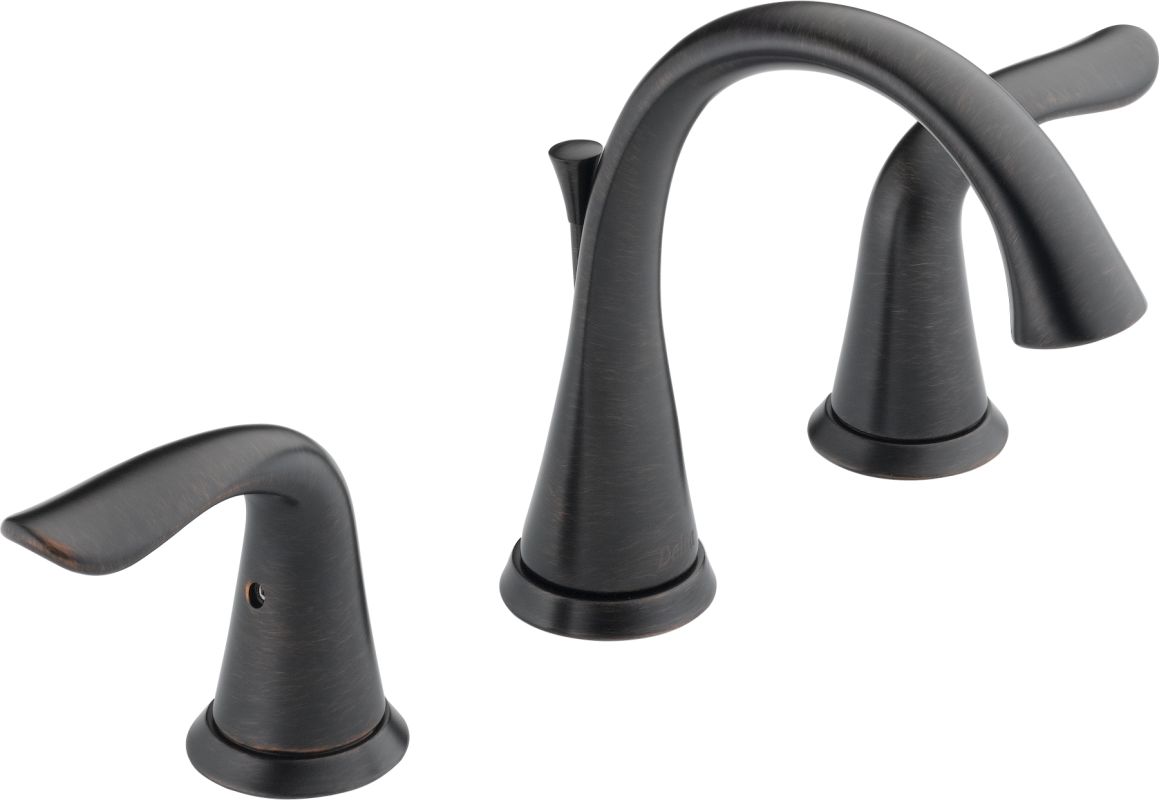 Delta 3538-RBMPU-DST Venetian Bronze Lahara Widespread Bathroom Faucet ...