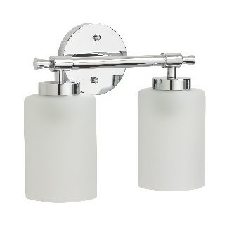 Mirabelle MIRMLED2LGTCP Polished Chrome Edenton 2-Light Bathroom Vanity ...