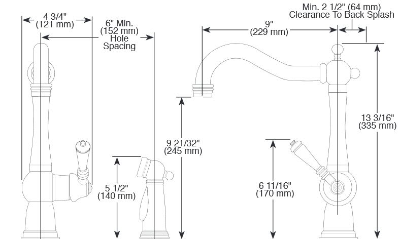 Brizo 61136LF-BZ Tresa Kitchen Faucet with Side Spray - Limited ...