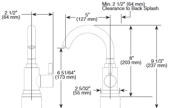 Brizo 61320LF-SS Euro Beverage Faucet that Works with RO Systems ...