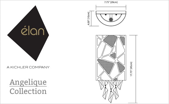 Elan 83674 Angelique Wall Sconce | Ferguson Home