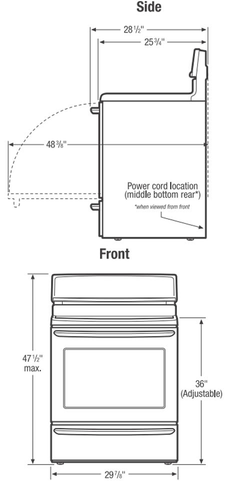 Frigidaire FFEF3015PB 30" Freestanding Electric Range with Large ...