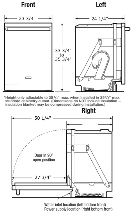 Frigidaire FGID2474QB 24" Built-In Dishwasher with SilentDesign and ...