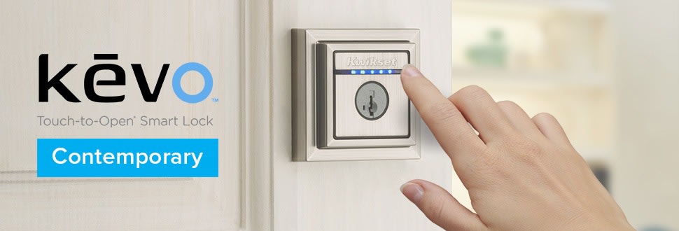 Kwikset 925KEVO2CNT-514S Kevo Contemporary 2nd Generation Single ...