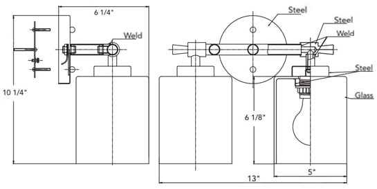 Mirabelle MIRMLED2LGTBN Edenton 2-Light Bathroom Vanity Fixture ...