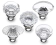 Nostalgic Warehouse CRY10-AB Crystal Collection Passage Door Knob Set ...