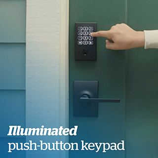 Schlage FBE459WBRMNDAVRMN622 Arrive Keyless Entry Deadbolt and Davlin ...