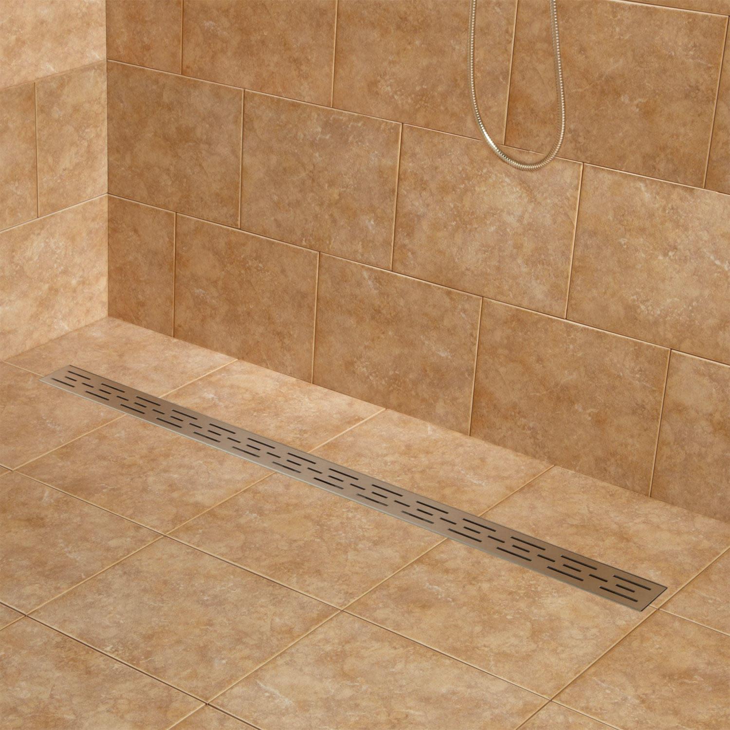 Signature Hardware 926148-48-F Effendi 48" Linear Shower Drain with ...