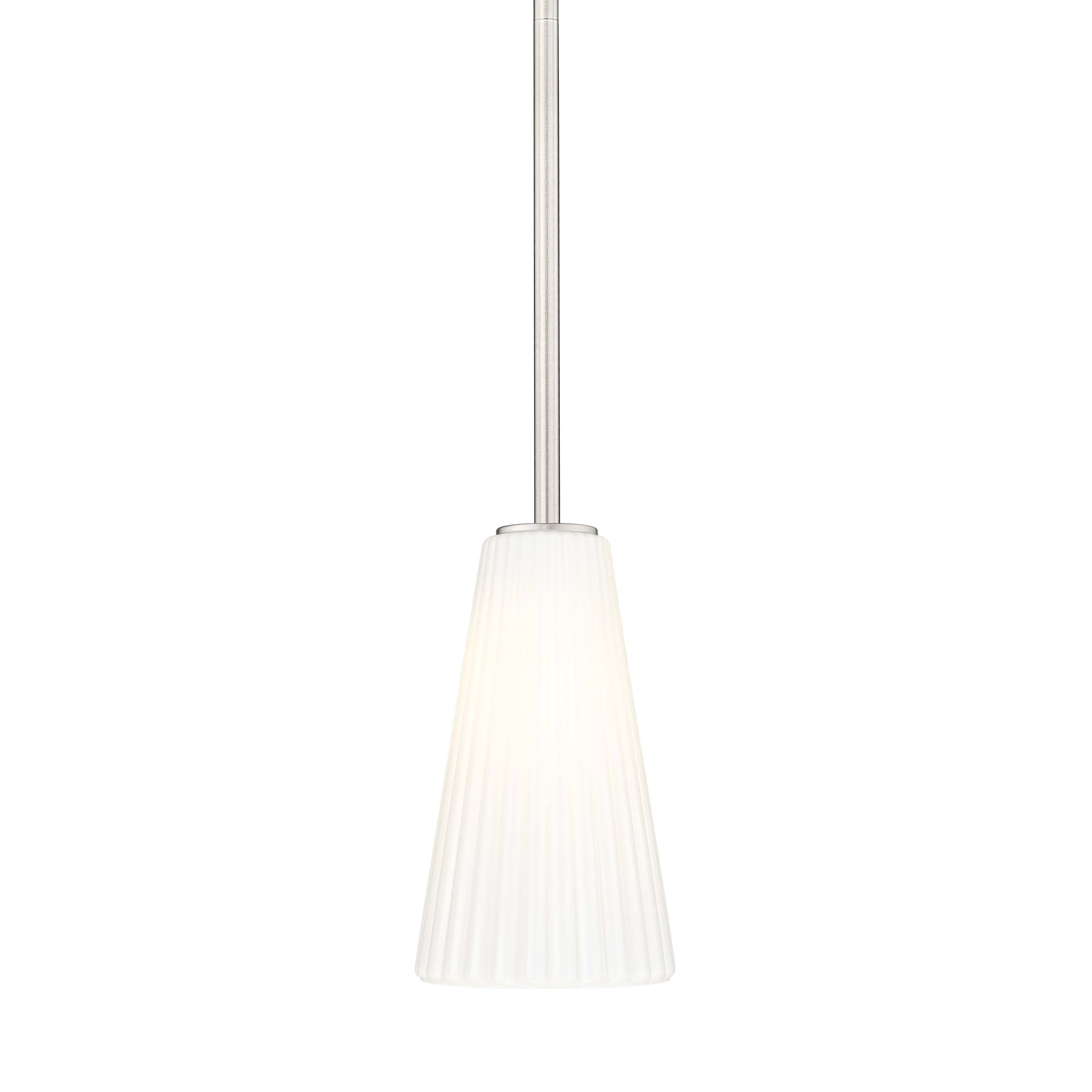 Z-Lite 3043P6-ROD Farrell 6" Wide Mini Pendant Brushed Nickel Indoor ...