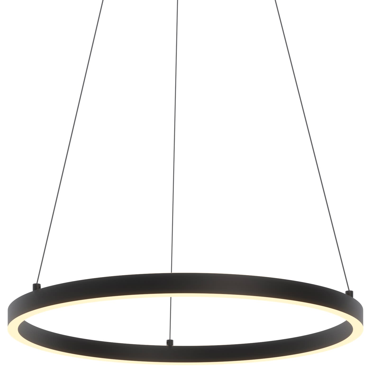 AFX GLOP24L30D1 Glo 2 Light 24"W LED Ring Chandelier - Black ...