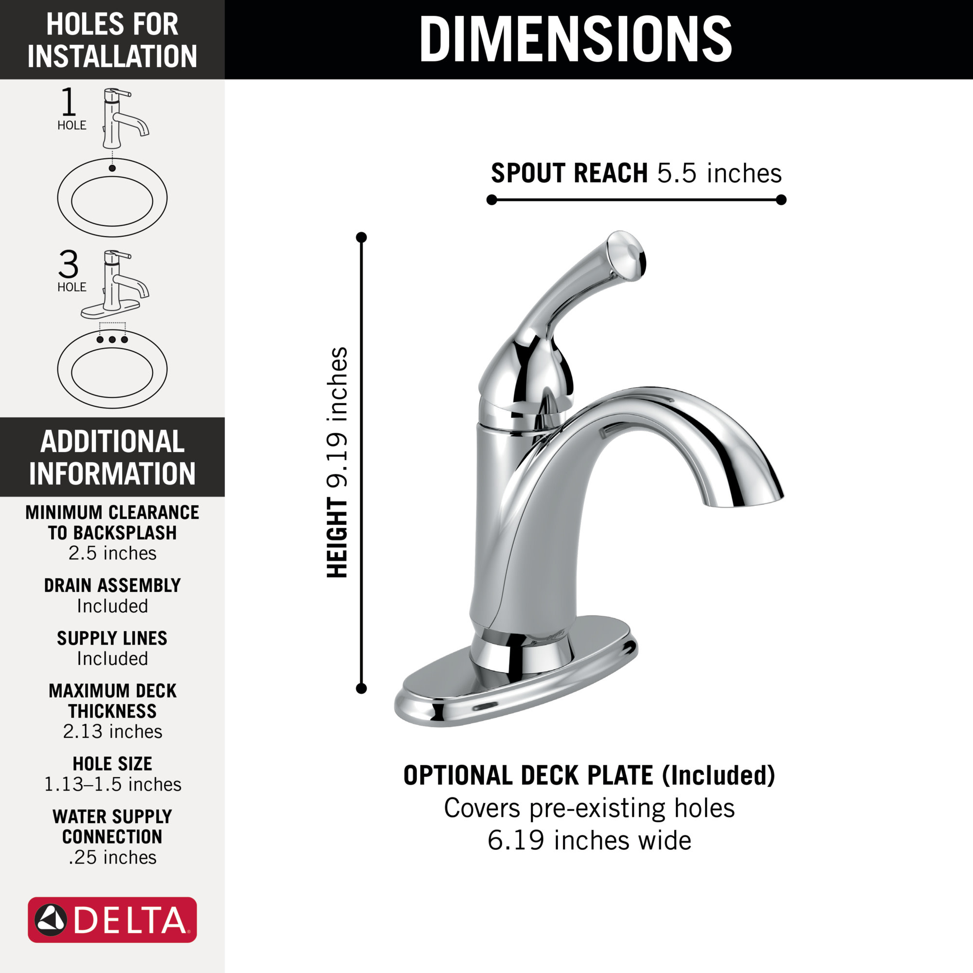Delta 15999-rb-dst Haywood Venetian Bronze One Handle Bathroom Faucet ...