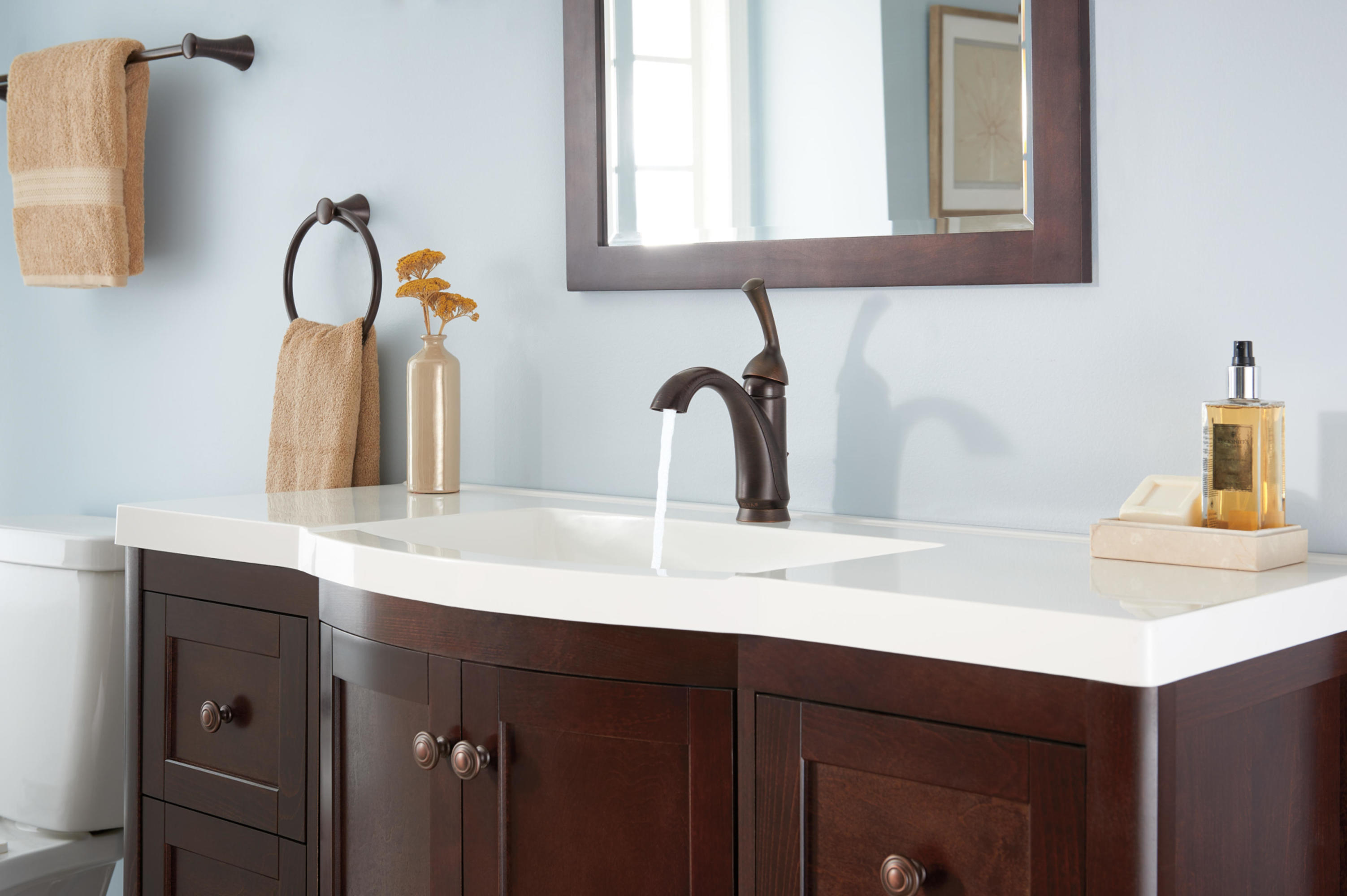 Delta 15999-SS-DST Haywood Single Handle Single Hole Lavatory Faucet ...