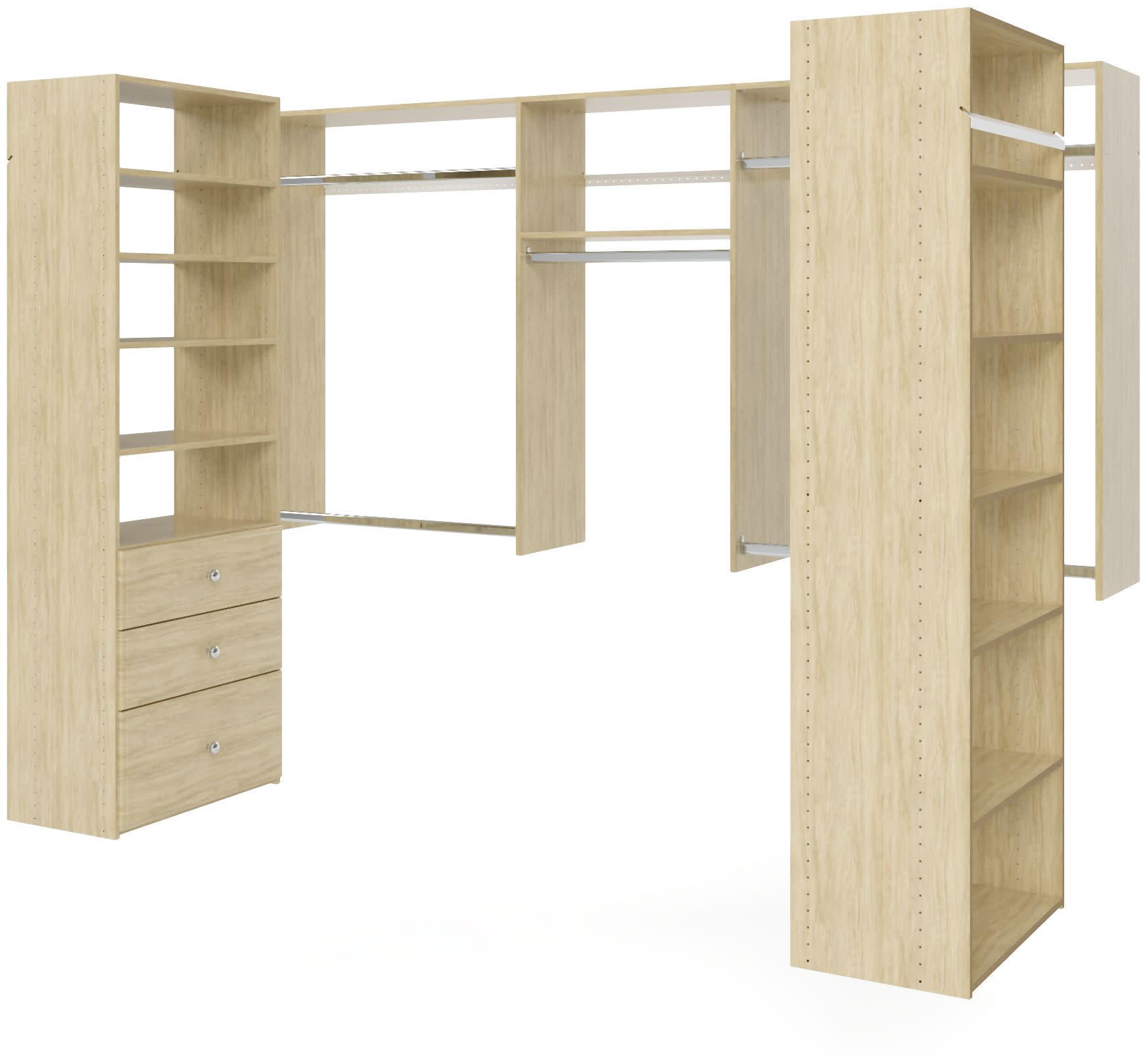 Easy Track RS1423 24-inch Closet Shelf White 2-pack for sale online | eBay