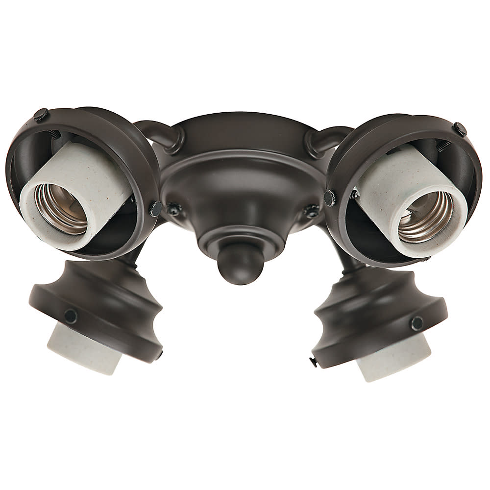 Genuine Hunter 99146 Brushed Nickel Ceiling Fan 4 Light Kit Fitter ...