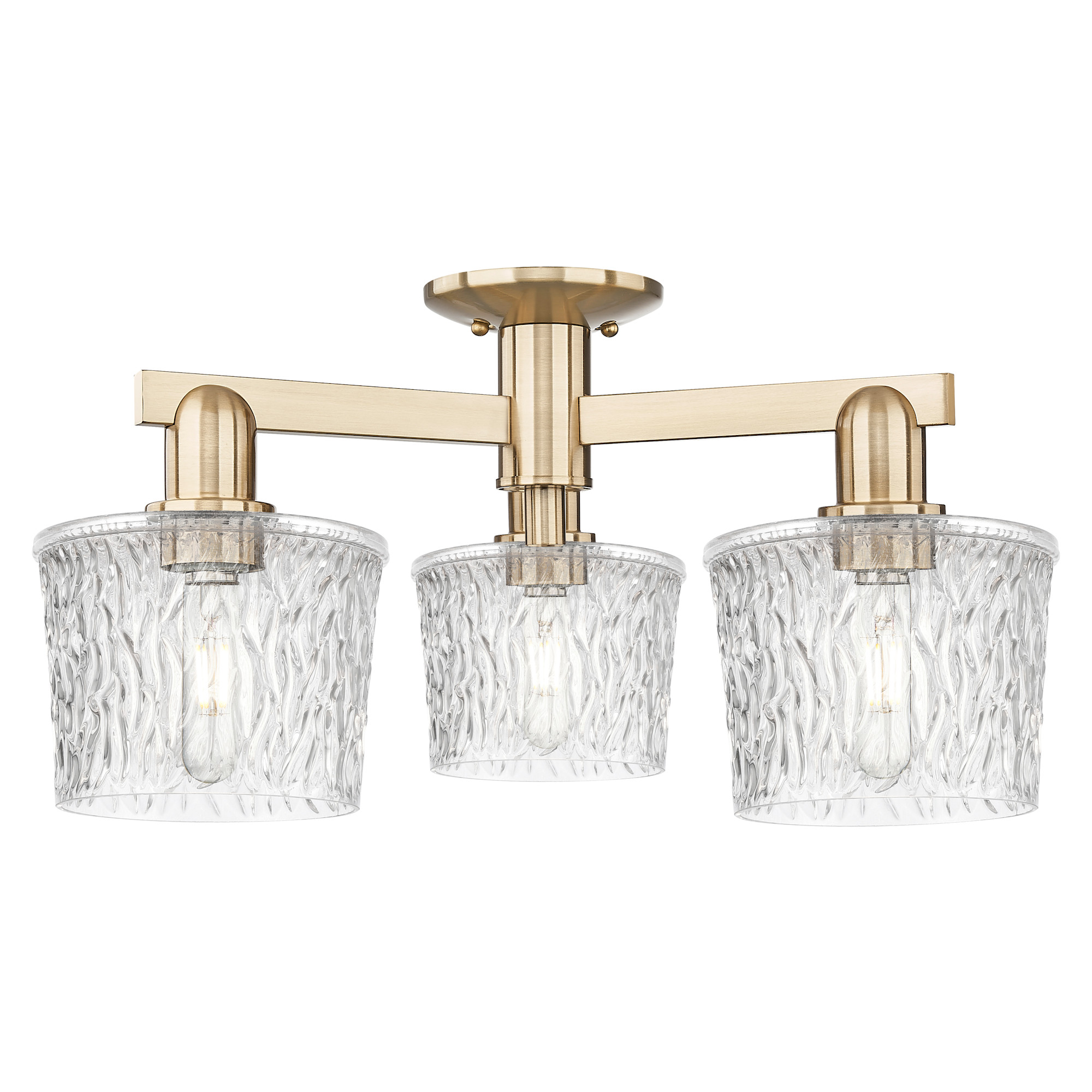 Innovations Lighting 716-3F-11-24 Niagara Semi-Flush Niagara 3 ...