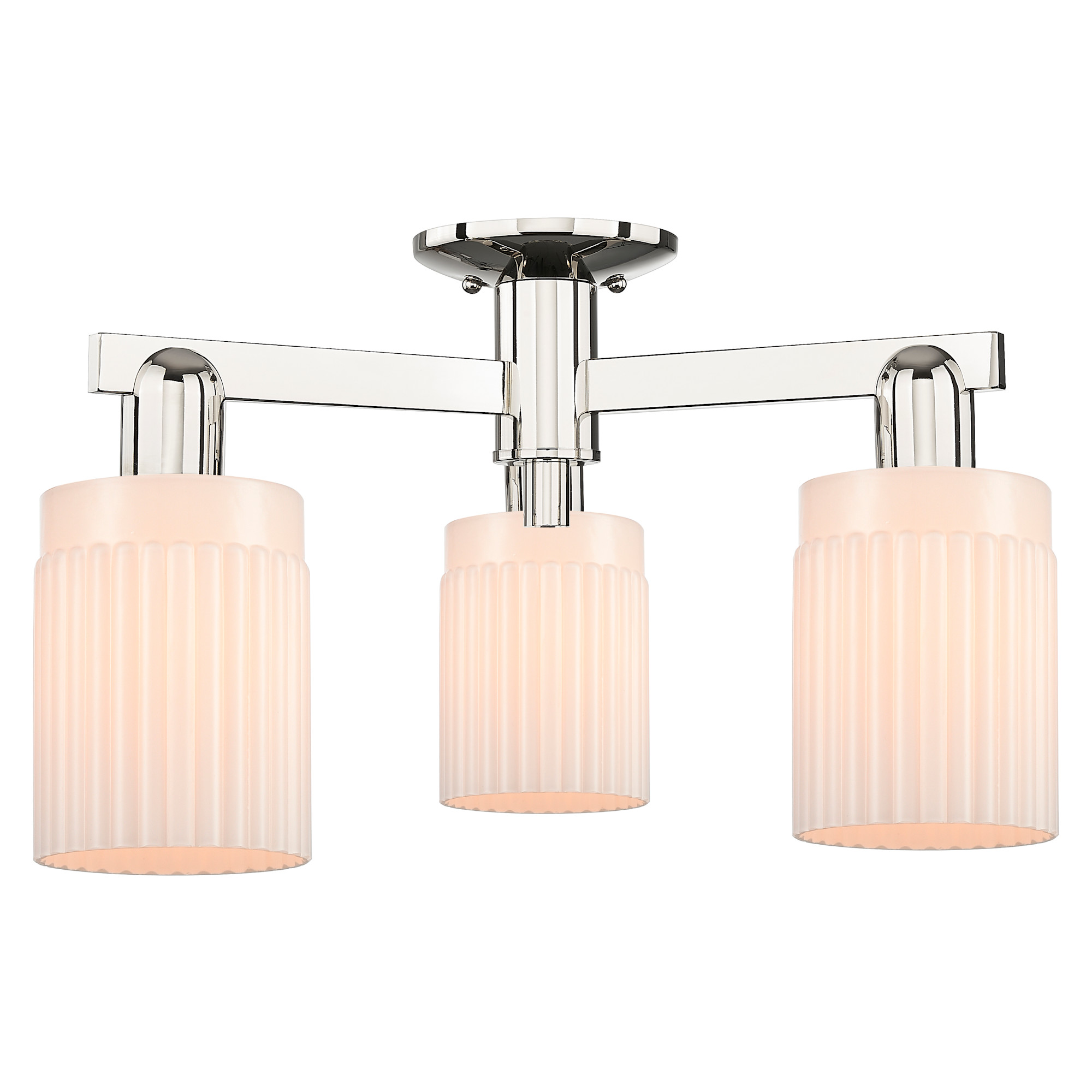 Innovations Lighting 716-3F-11-22 Hadley Semi-Flush Hadley 3 - White ...