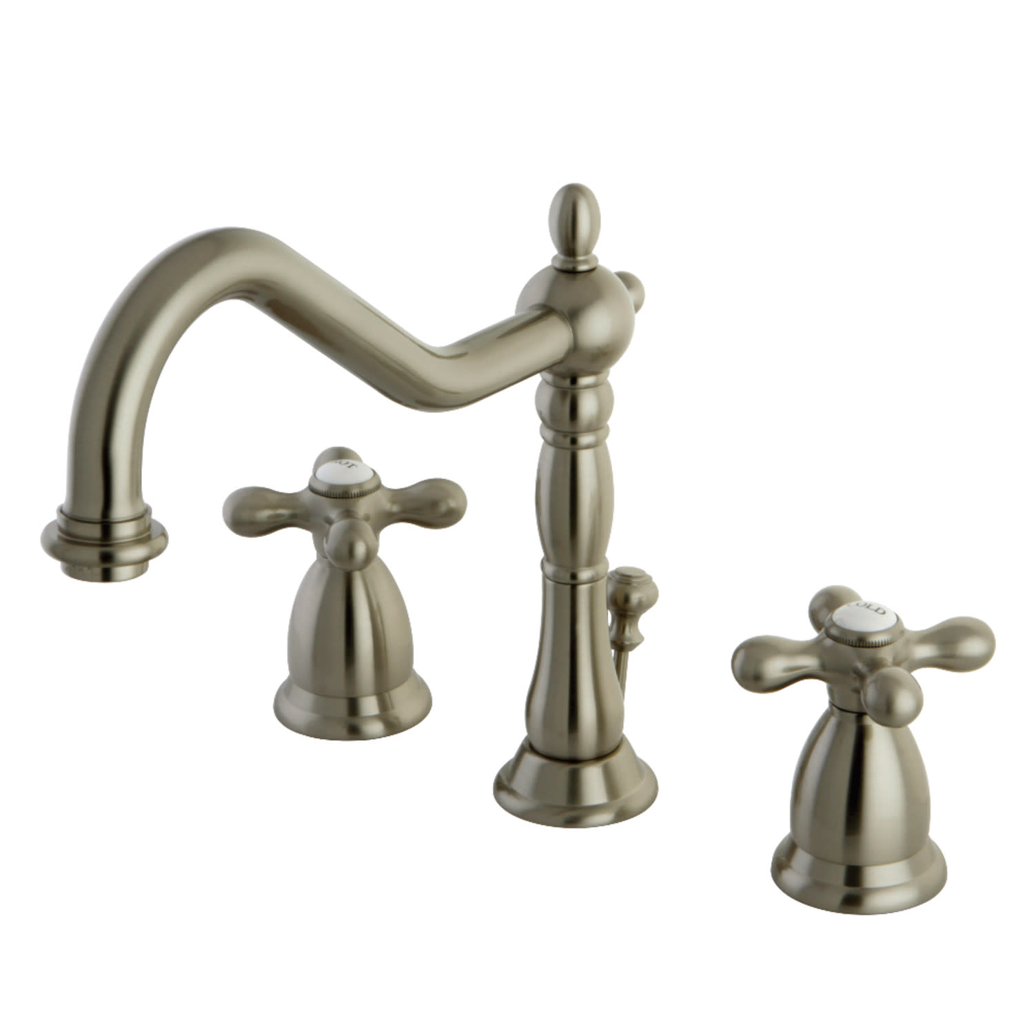 Kingston Brass KS1998AX Heritage Widespread Lavatory Faucet With Handle ...
