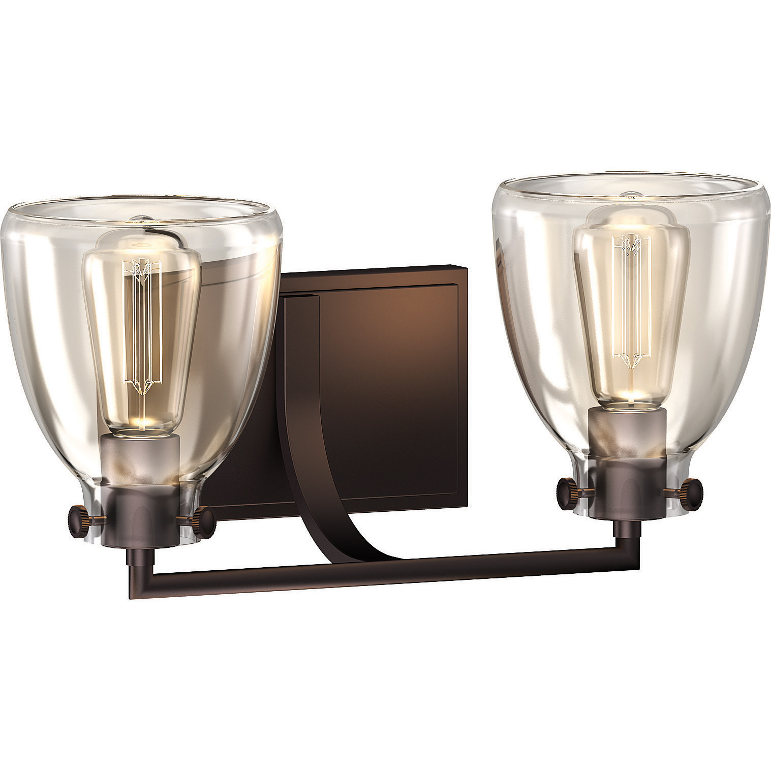 Volume Lighting V3312 2 Light 16"W Vanity Light - Bronze 748066733127| eBay